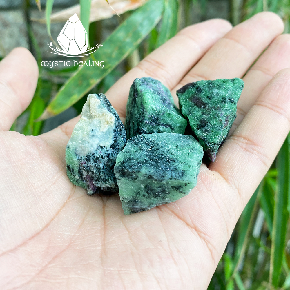 Đá Thô Ruby in Zoisite (Ruby Nam Phi) - Mystic Healing